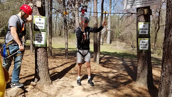 Ziplining at Adventureworks in Hot Springs - AR Own Backyard