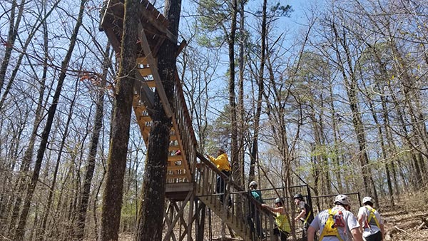 Ziplining at Adventureworks in Hot Springs - AR Own Backyard