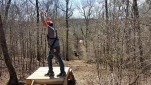 Ziplining at Adventureworks in Hot Springs - AR Own Backyard