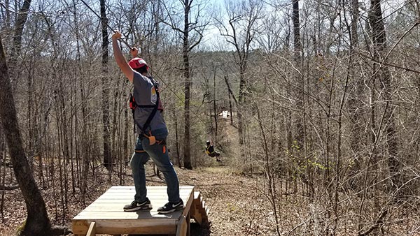 Ziplining at Adventureworks in Hot Springs - AR Own Backyard