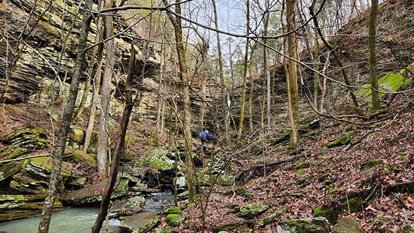 Hiking to Lizard Log Falls Near Lost Corner - AR Own Backyard