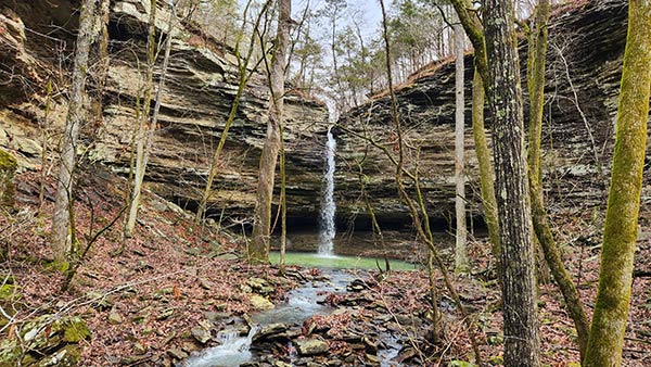 Hiking to Lizard Log Falls Near Lost Corner - AR Own Backyard