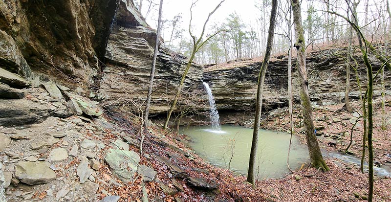 Hiking to Lizard Log Falls Near Lost Corner - AR Own Backyard