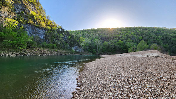 Floating Rush Landing to the White on the Buffalo River - AR Own Backyard