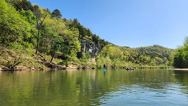Floating Rush Landing to the White on the Buffalo River - AR Own Backyard