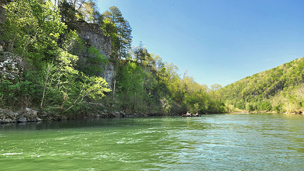 Floating Rush Landing to the White on the Buffalo River - AR Own Backyard