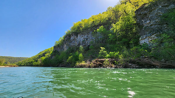 Floating Rush Landing to the White on the Buffalo River - AR Own Backyard