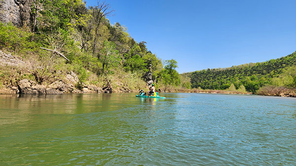 Floating Rush Landing to the White on the Buffalo River - AR Own Backyard